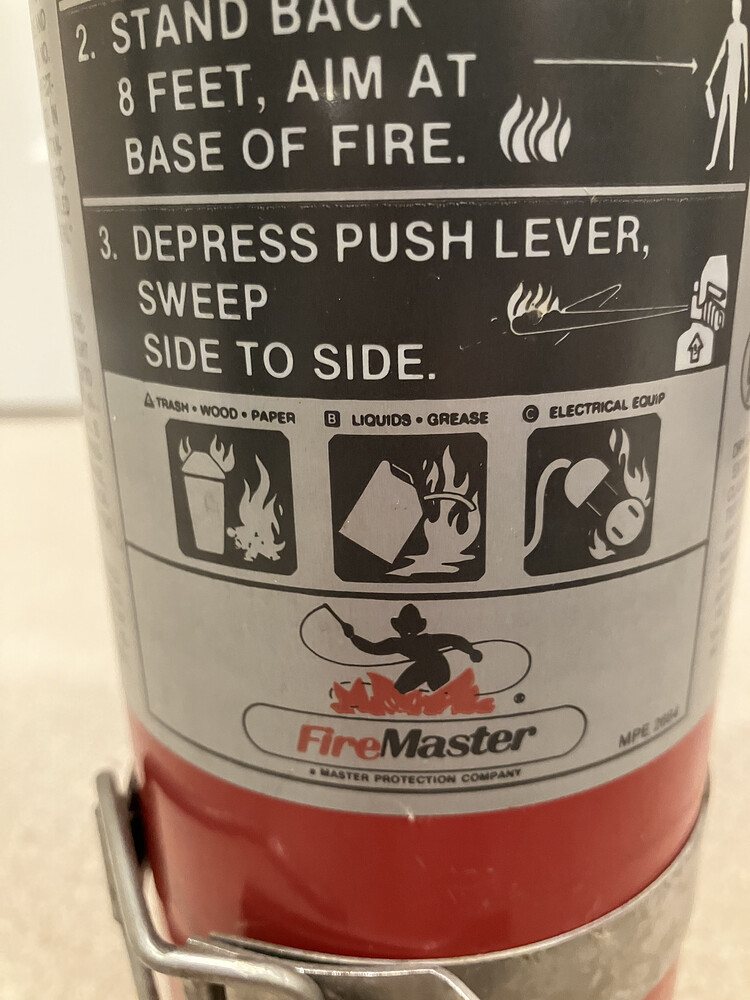 My FireMaster Sentry SY-0216 Fire Extinguisher from 1988 - Fire Alarms ...
