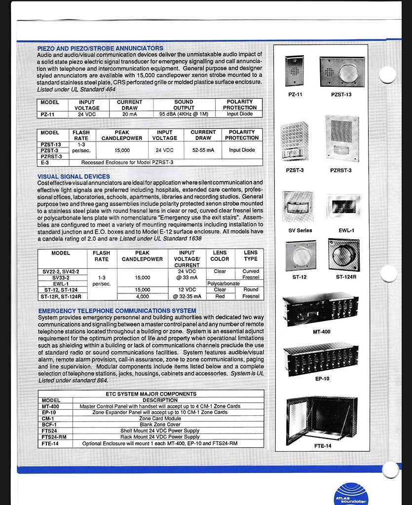 Very interesting Atlas Soundolier stuff - Fire Alarms - The Fire Panel ...