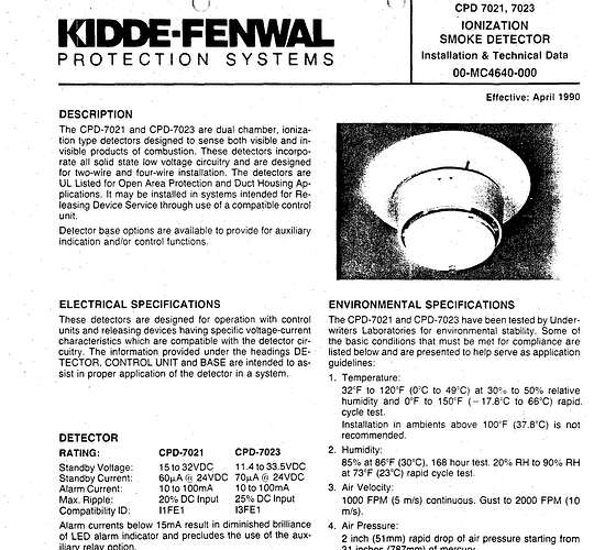 Fenwal CPD-7021/70-202003-001 - Fire Alarms - The Fire Panel Forums