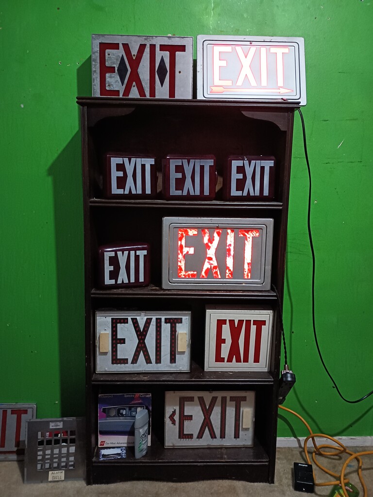 Vintage Exit Sign Collection - Show off your Collection - The Fire ...