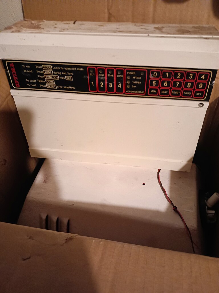 Old burglar alarm panel and bell box acquired - Security Systems - The ...