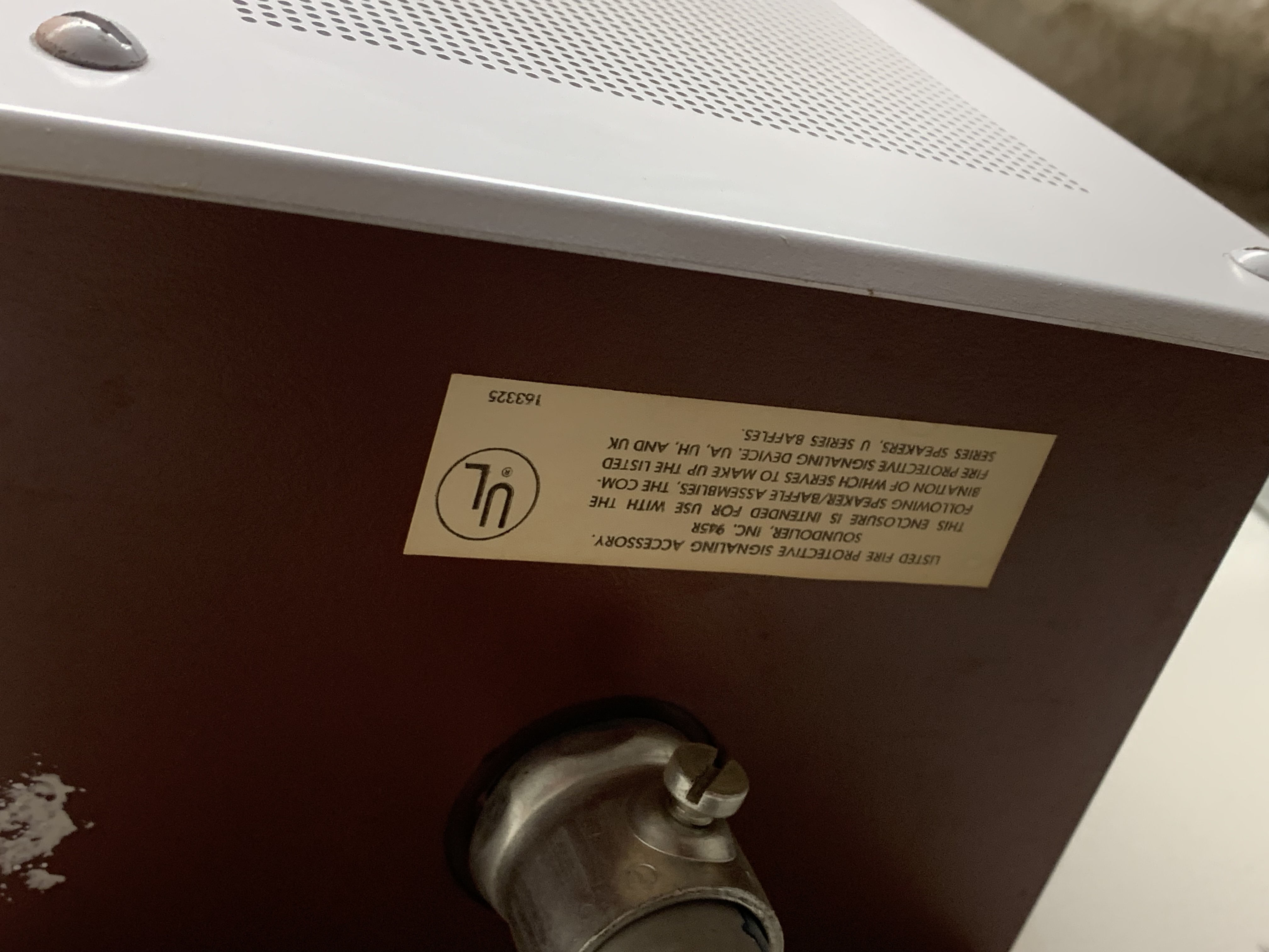 A very interesting Soundolier speaker - Fire Alarm General Discussion ...