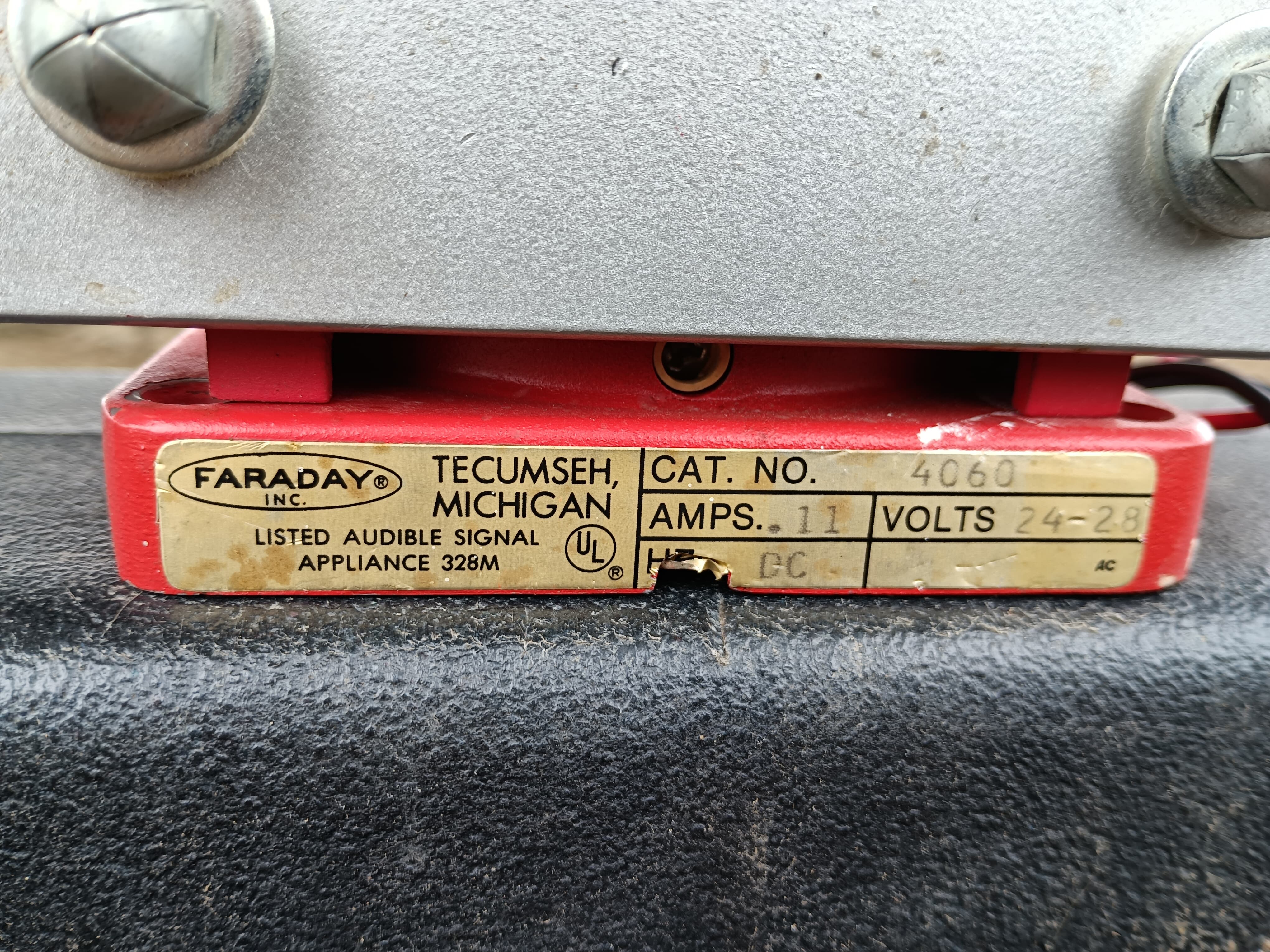 Rare Faraday 4060 Mechanical Chime - Fire Alarms - The Fire Panel Forums