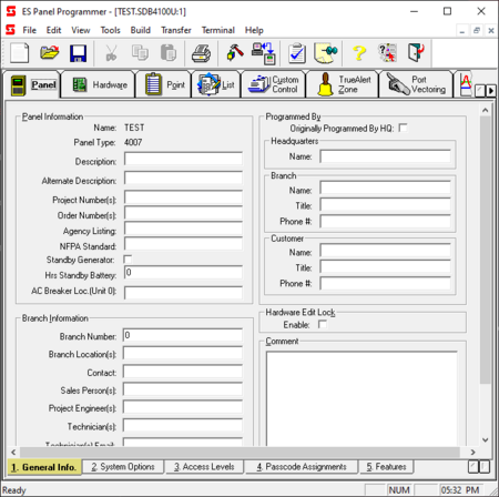 Simplex ES Panel Programmer - The Fire Panel