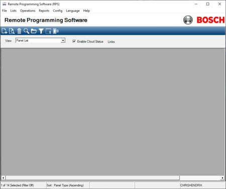 Bosch Remote Programming Software (RPS) - The Fire Panel